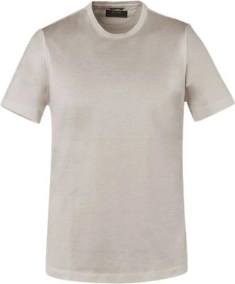 Moorer Homme, Tops, Beige, Taille: XL T-shirt &agrave; col rond