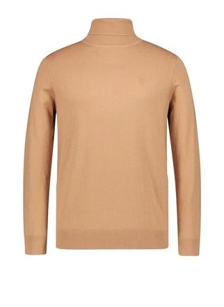 Bugatti Herren Pullover beige unifarben