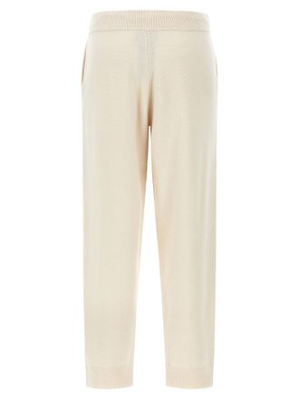 Yves Salomon Wool and Cashmere Blend Joggers - Cream
