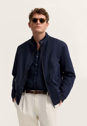 Bugatti Herren Blouson mit Strick-Eins&auml;tzen und Stretch