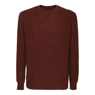Dell'Oglio Homme, Pulls, Brun, Taille: XL Pull ras du cou