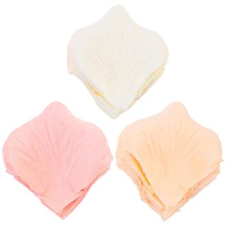 NUOBESTY 300 Stück Künstliche Rosenblätter aus Seidenstoff Realistische Blütenblätter in Creme Beige Rosé Flexibel und Langlebig für Hochzeits und Partydekorat