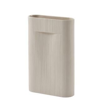 MUUTO Vase Ridge - Beige - Faïence - Designer Studio Kaksikko