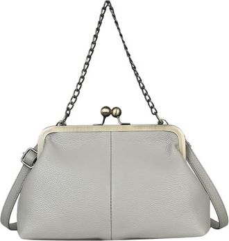 Generic Sac &agrave; bandouli&egrave;re motif litchi en PU pour femmes, avec cha&icirc;ne &agrave; Clip, sac &agrave; main pour usage quotidien et sacs &agrave; main de