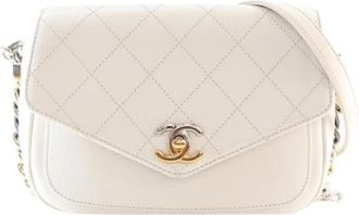 Chanel Pre-owned Vintage Flap Crossbody - - Pre-owned - Damen - Wei&szlig; - ONE SIZE