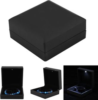 Brrnoo LED Licht Armband Box Aufbewahrungsbox Beleuchtung Anh&auml;nger Schmuckkiste Schmuckschatulle f&uuml;r Geburtstag Valentinstag Jubil&auml;um