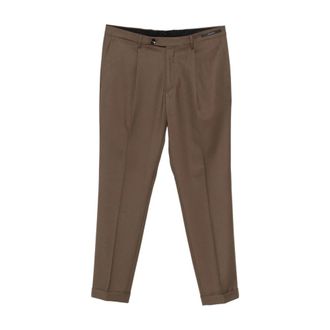 Michael Coal Tk America Bundfaltenhose - - Trousers - Herren - Braun - W38