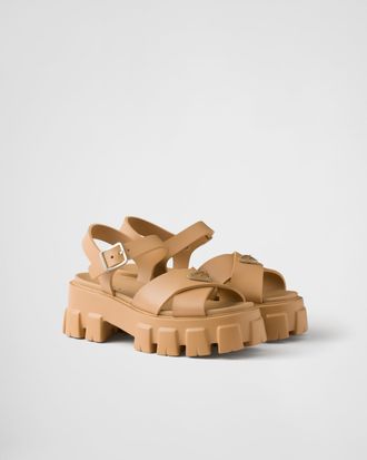 Prada Monolith Sandalen aus Gummi