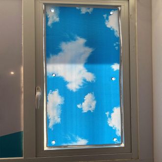 Generic Fensterfolie Blickdicht Isolierfolie Aluminium Spiegelfolie Sonnenschutzfolie für Fenster,Sichtschutz Fensterfolie,Fenster Thermofolie 9 mm Dicke Anpa