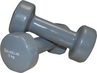 Sveltus Paire d&acirc;??halt&egrave;res &eacute;poxy Sveltus 3kg, grau