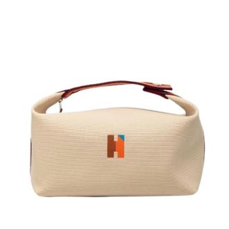 Herm&egrave;s Pre-owned Sac &agrave; main Bride a Brac GM en toile - Femme - Pre-owned - Beige - Taille: ONE Size
