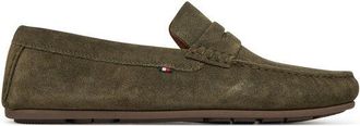 Tommy Hilfiger Mokassins Casual Hilfiger Suede Driver FM0FM04998 Grün