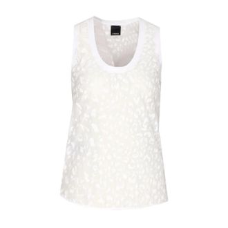 Pinko Casual Wei&szlig;es Tanktop Baumwolle Seide - - Tops - Damen - Wei&szlig; - M