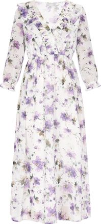 Usha Kleid Frauen violett mehrfarbig