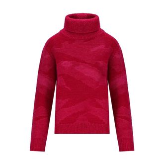 Add Femme, Pulls, Rose, Taille: 38 FR Super Nova Jacquard Turtleneck Sweater