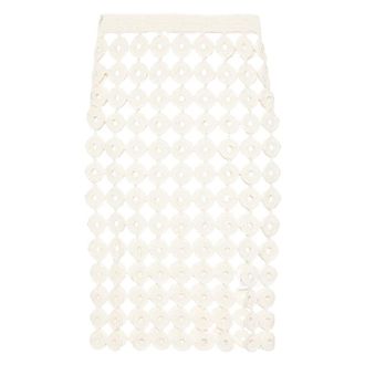 Wales Bonner Stanza Strickrock - - Skirts - Damen - Beige - S