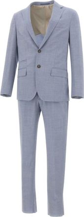 Eleventy Homme, Costumes, Bleu, Taille: S Costume Tailleur Crois&eacute;