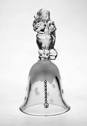 Cristalica Tischglocke Santa Christmas Imperial 12cm Weihnachten Klingel Bleikristallglas
