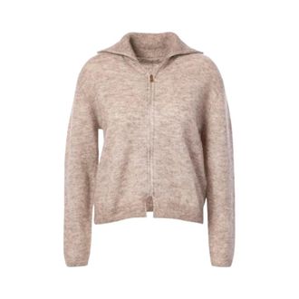 Jcsophie Gilet zamek Pin - Femme - Pulls - Beige - Taille: 40 FR