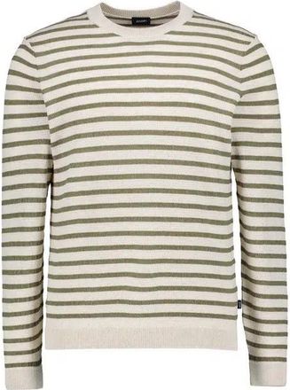 Joop Herren Pullover gr&uuml;n Baumwolle gestreift