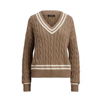 Ralph Lauren Tedurph Langarm-Pullover - - Knitwear - Damen - Gr&uuml;n - 2XL