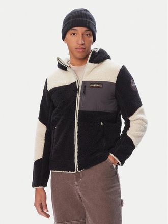 Napapijri Fleecejacke NP0A8AZX Schwarz Regular Fit