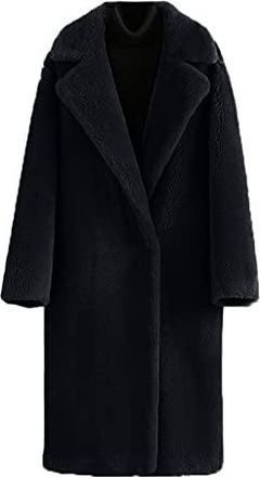 Generic Veste De Cuisine Femme - Manteau long en duvet pour femme hiver chaud veste gonflée manteau femme moelleux vestes à manches longues décontracté long c