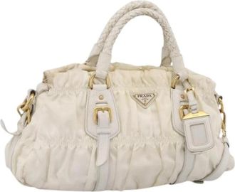 Prada Sac &agrave; main vintage doccasion - Femme - Pre-owned - Blanc - Taille: ONE Size