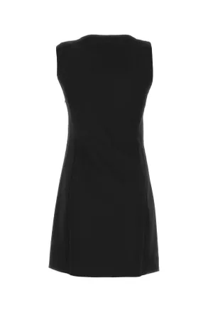 Coperni Womens Black Stretch Jersey Fitted Dress Abiti