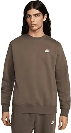 Nike Nike Sweat-shirt Club Fleece pour homme (as1, alpha, taille M, coupe standard, taille standard, Ironstone/blanc)