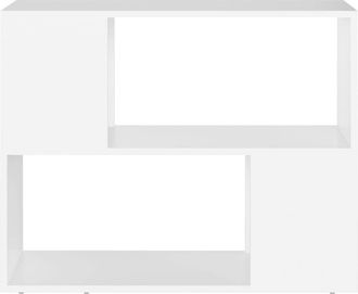 Generic Offene Bücherregale, Freistehend, Platzsparendes Aufbewahrungsregal aus Holzwerkstoff für Bücher, Dekoration und Medien (Weiß)