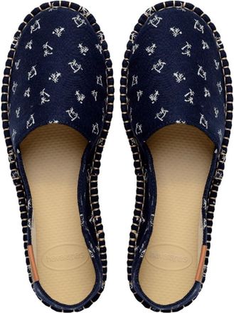 Havaianas Origine Iv Print, Espadrille Unisex Adults, Marineblau, 43 EU