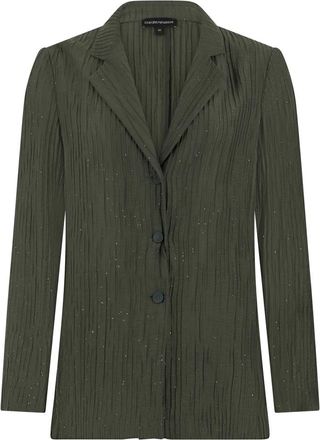 Emporio Armani Femme, Blouses et Chemises, Vert, Taille: 38 FR Vestes