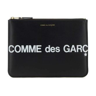 Comme Des Gar&ccedil;ons Huge Logo Wallet - - Bags - Damen - Schwarzk - ONE SIZE