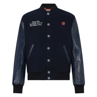 Philipp Plein Herren, Jacken, Blau, 3XLGr&ouml;&szlig;e