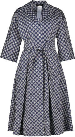 Max Mara Damen Blusenkleid aus Baumwoll-Popeline