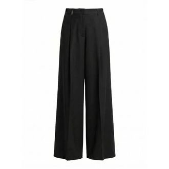 PESERICO Wide Hosen - - Trousers - Damen - Schwarzk - S