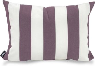 H.O.C.K. Kissen inkl. F&uuml;llung 40x30cm Outdoor Classic Streifen brombeer