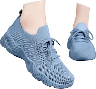 Generic Chaussures d&eacute;contract&eacute;es pour Femme avec Semelle compens&eacute;e Confortable et Design &eacute;l&eacute;gant de Mocassin &agrave; Enfiler (Blue, 36)