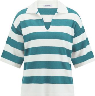 Peter Hahn Polo-Pullover Peter Hahn blau