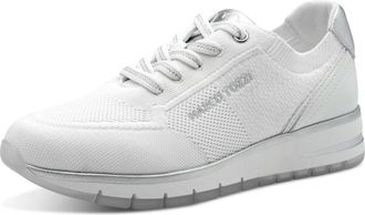 Marco Tozzi Damen Sneaker flach Sportlich Bequem, Wei&szlig; (White Comb), 41 EU