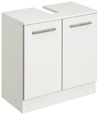 PELIPAL Waschbeckenunterschrank Quickset 963 in Salbei Nachbildung/Riviera Eiche quer Nachbildung, 60,5 cm breit | Waschbeckenschrank ohne Waschbecken mit 1 T