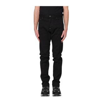 Dsquared2 Homme, Jeans, Noir, Taille: XL Jeans Coupe Droite Noir Homme