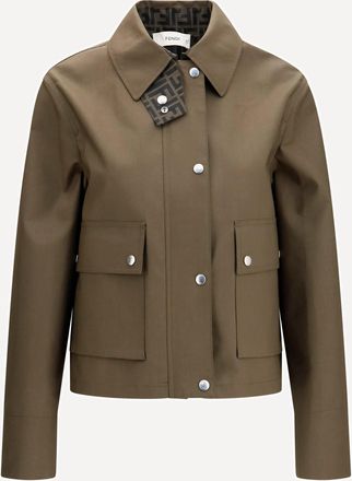 Fendi Mackintosh fabric Jacket Female 42