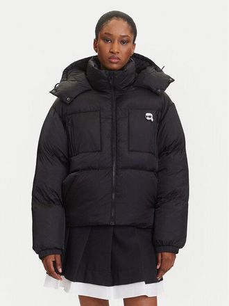 Karl Lagerfeld Winterjacke A3W15020 Schwarz Regular Fit