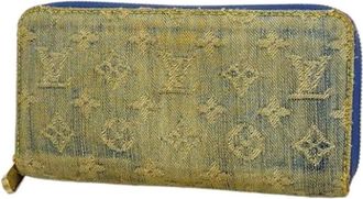 Louis Vuitton unisex, Pre-owned, Bleu, Taille: ONE Size Pre-owned Long wallet (bi-fold)