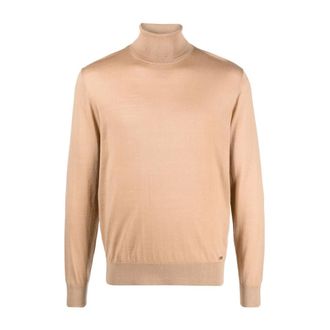 Dsquared2 Homme, Pulls, Beige, Taille: XL Pull Col Roul&eacute; en Laine