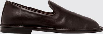Buttero Flache Loafer aus schwarzem Rindsleder mit runder Kappe und Gummisohle
