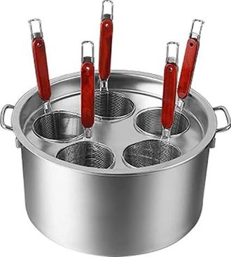 Generic Cuiseur &agrave; p&acirc;tes Ensemble cuiseur &agrave; p&acirc;tes et cuiseur vapeur en acier inoxydable, marmite &agrave; p&acirc;tes polyvalente avec panier-filtre et couvercle - Cuire, c