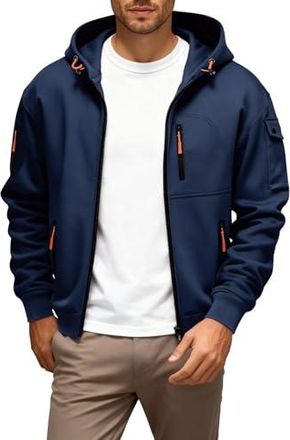 Generic Lightweigh Sweat &agrave; capuche uni pour homme 2026 Printemps Automne et Hiver D&eacute;contract&eacute; Manches longues Bouton Manches Longues Sweat &agrave; capuche V&ecirc;tements